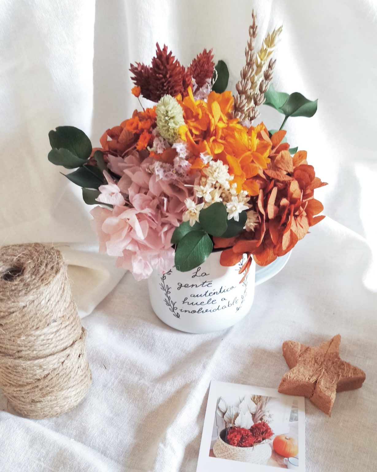 Taza flores preservadas – Flores Silvestres