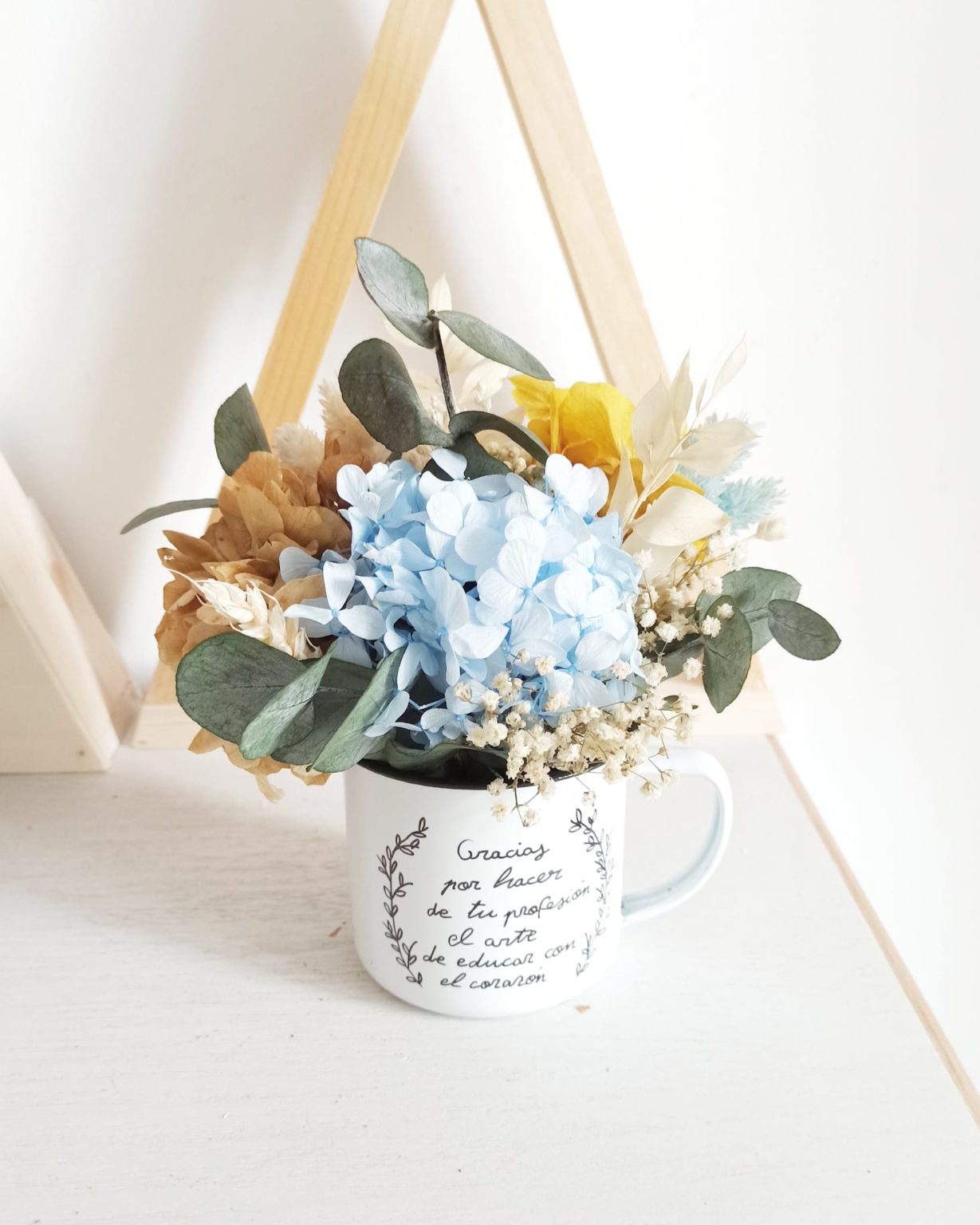 Taza flores preservadas – Flores Silvestres