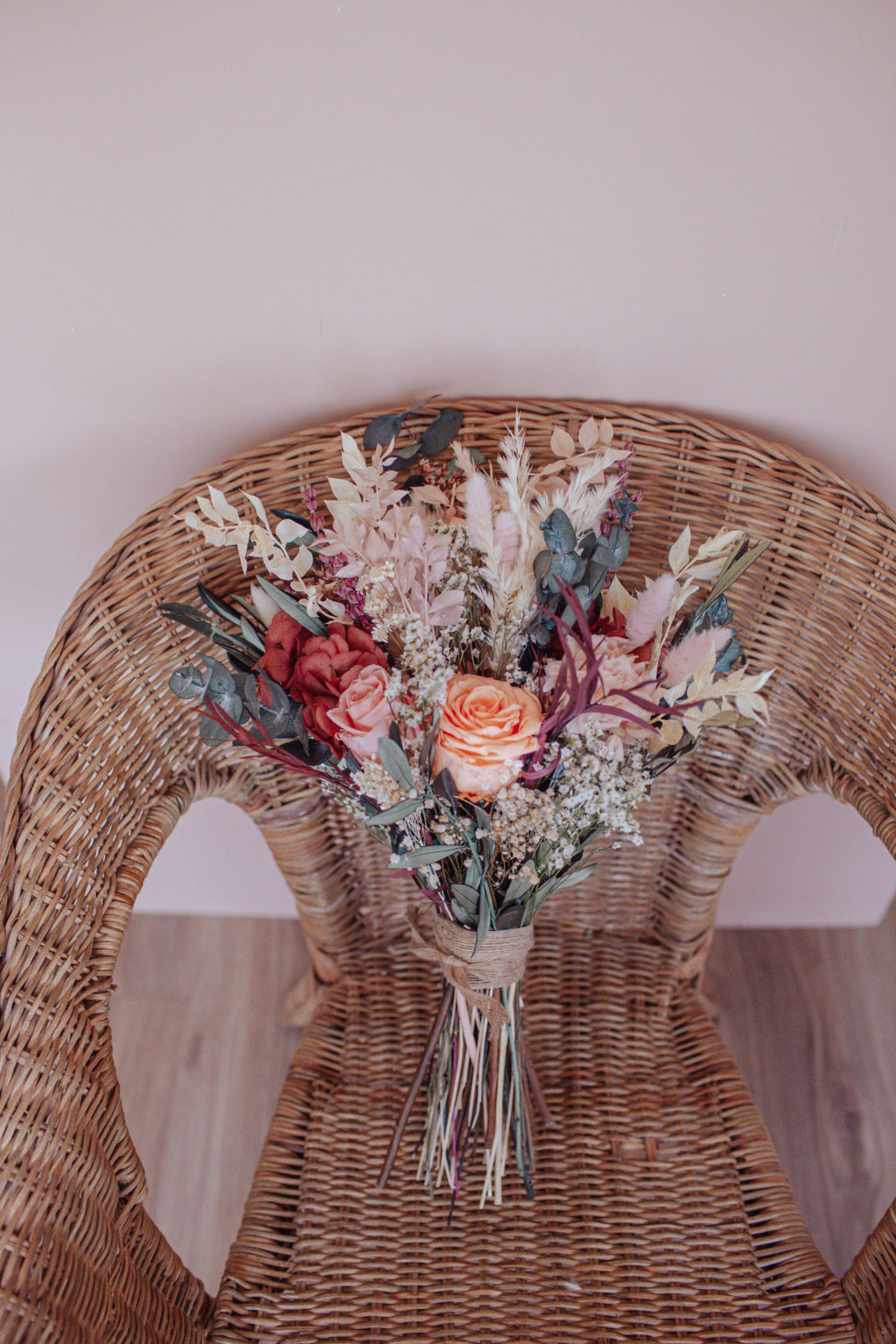 Ramo rosa salmón – Flores Silvestres